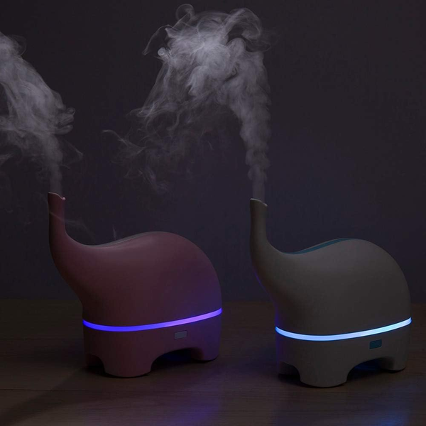 Difusor De Aromas Diseño Elefante 7 Luces 120ml Power Bank – TecnoHogarJS