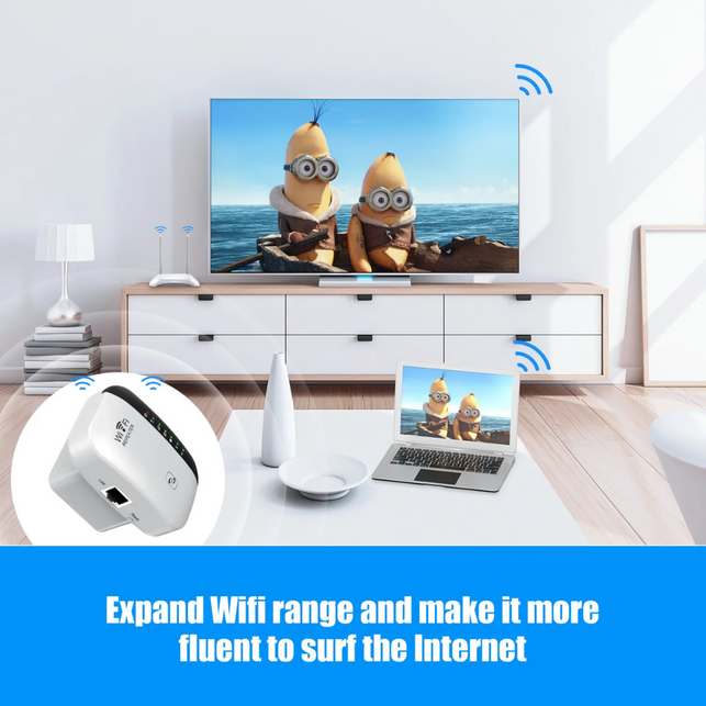 Modem Repetidor Wifi Mini 2.4ghz Amplifica Señal 300mbps – TecnoHogarJS