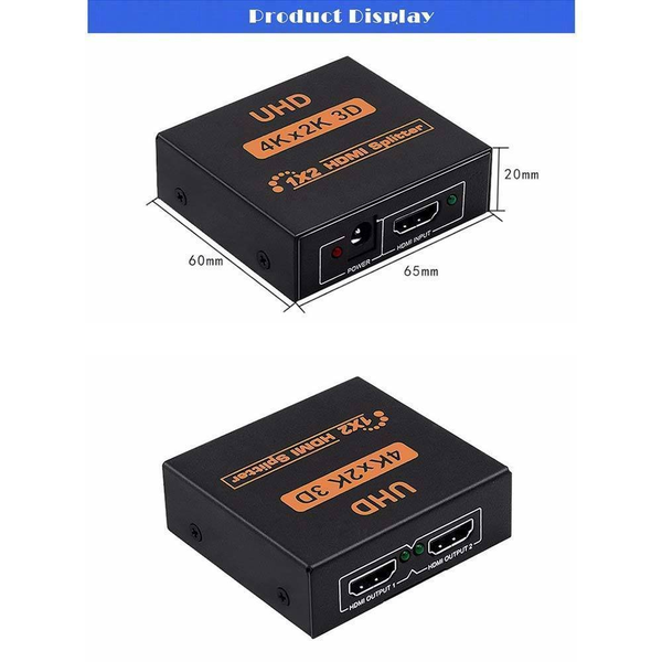 Splitter Hdmi 1 X 2 Alta Definición 1920x108p/3d /4k – TecnoHogarJS