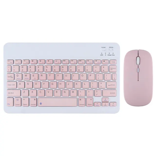 Teclado Bluetooth Recargable Mouse Keyboard Color Pastel Kit – TecnoHogarJS